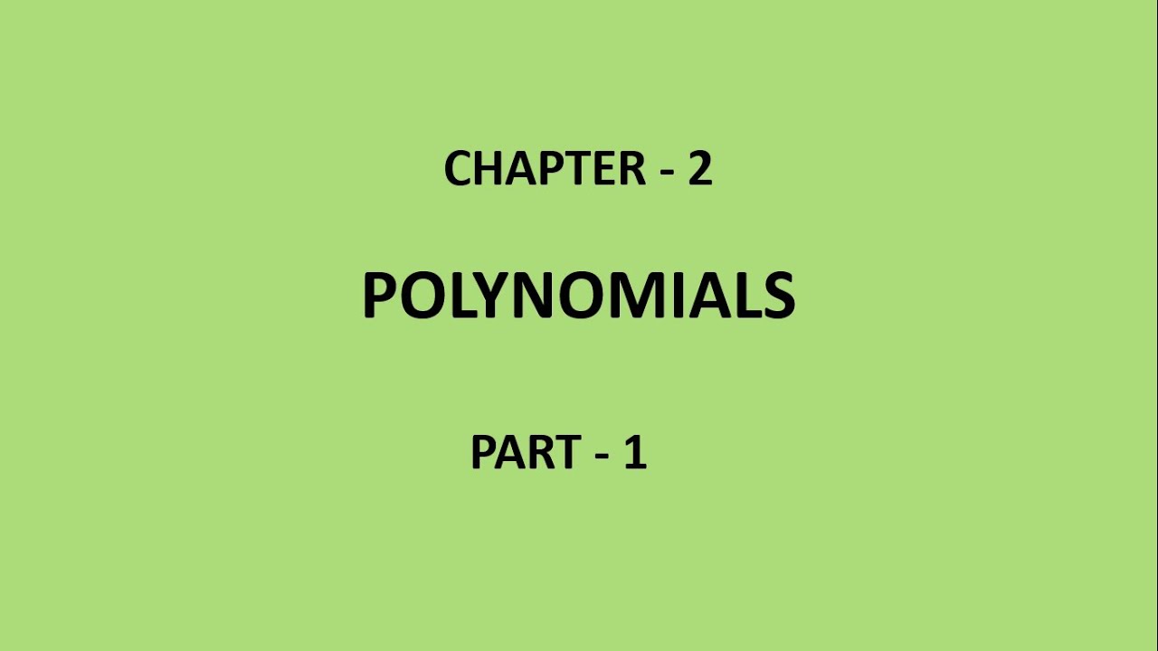 Maths Class 10 Polynomials Part 1 YouTube Maths Class 10 Polynomials Part 1 YouTube