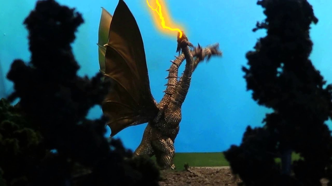 King Ghidorah Stop Motion Test - YouTube