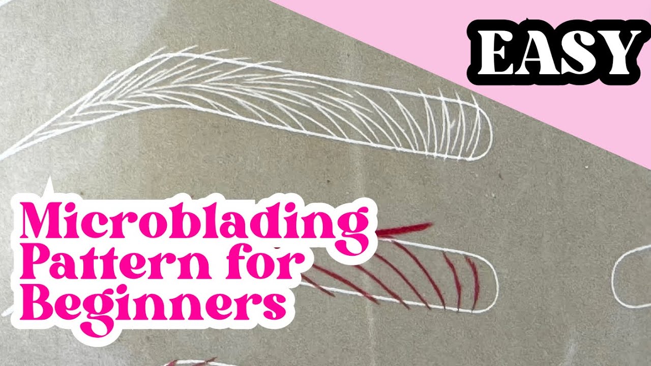 PMU Coach: Easy Microblading Pattern for Beginners - YouTube