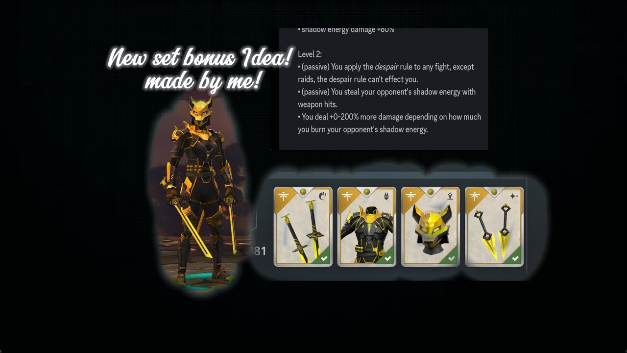 Shadow Fight 3 || Cruel Predator new set bonus idea! 💡#ideas #fyp # ...