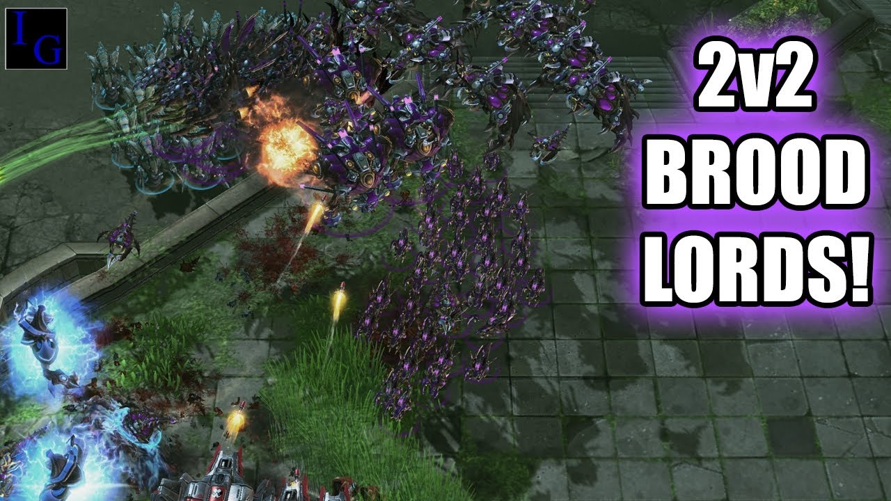 2v2 Brood Lord SURPRISE! | StarCraft 2 SC2 Viewer Games Match Terran ...