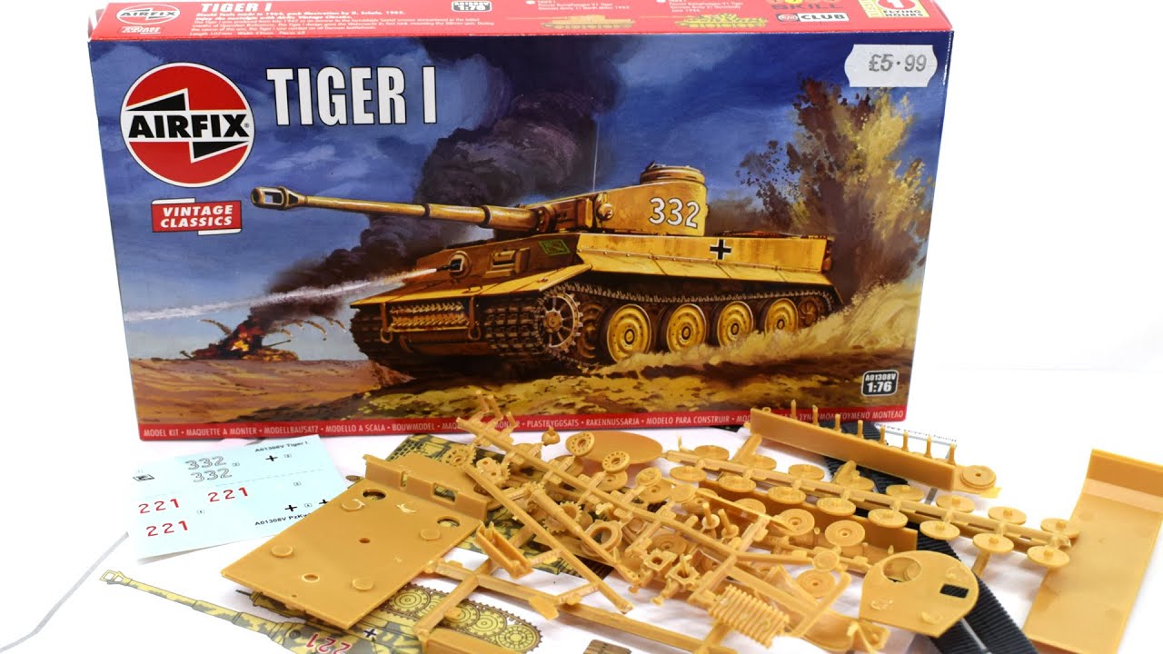 Airfix Tiger 1 Vintage Classics | 1/76 Scale Plastic Model Kit ...