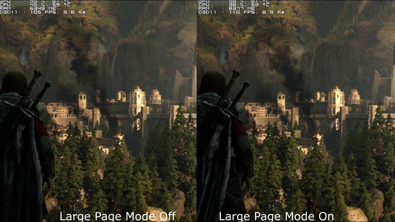 Middle-earth Shadow of War Large Page Mode On Vs Off (A Better ...