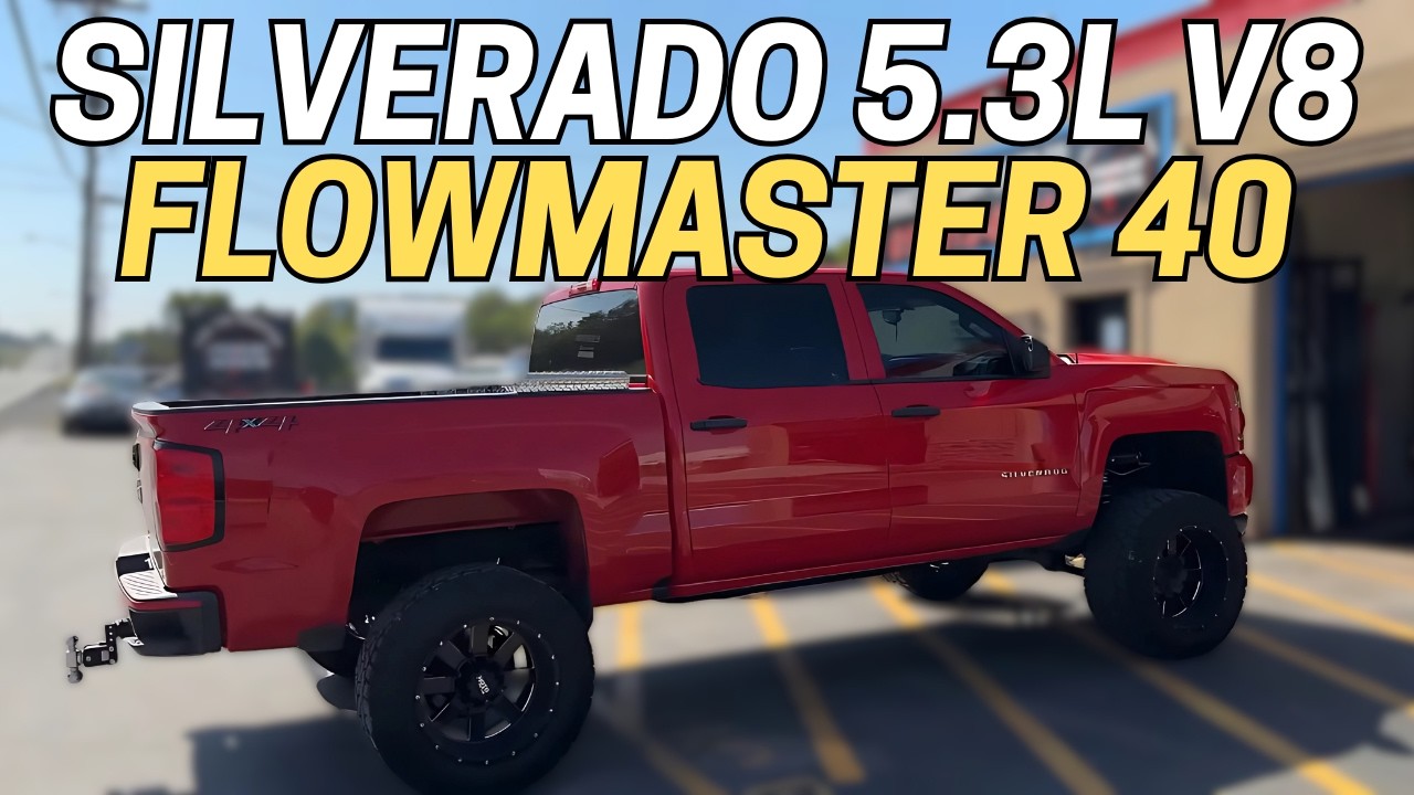 2018 Chevy Silverado 5.3L V8 w/ Flowmaster 40 Series! - YouTube