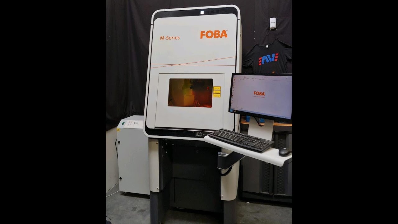 Foba Fiber Laser Marking System w/ Rotary Axis - MC# 403746 - YouTube