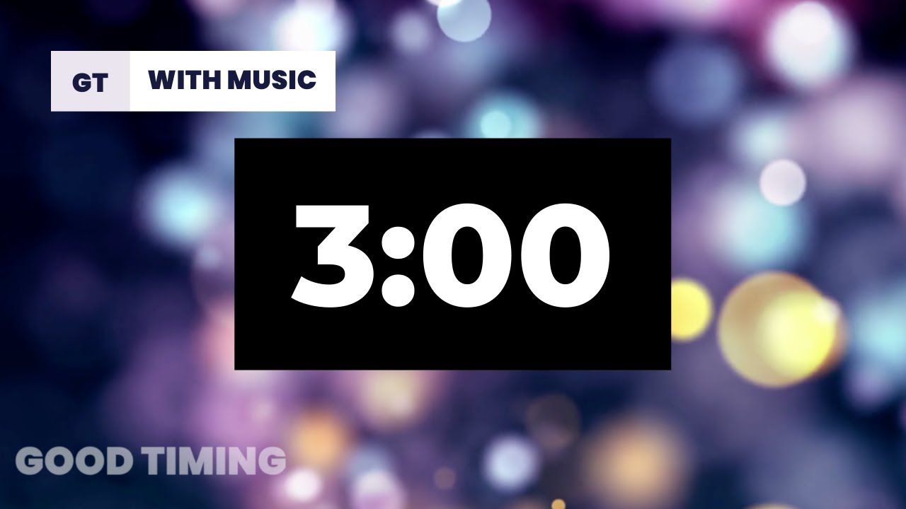 3 Minute Timer With Chill Music! - YouTube