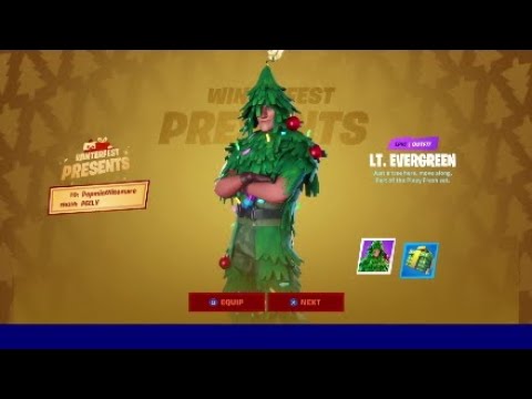 *NEW* Lt. Evergreen FREE Winterfest Skin - YouTube