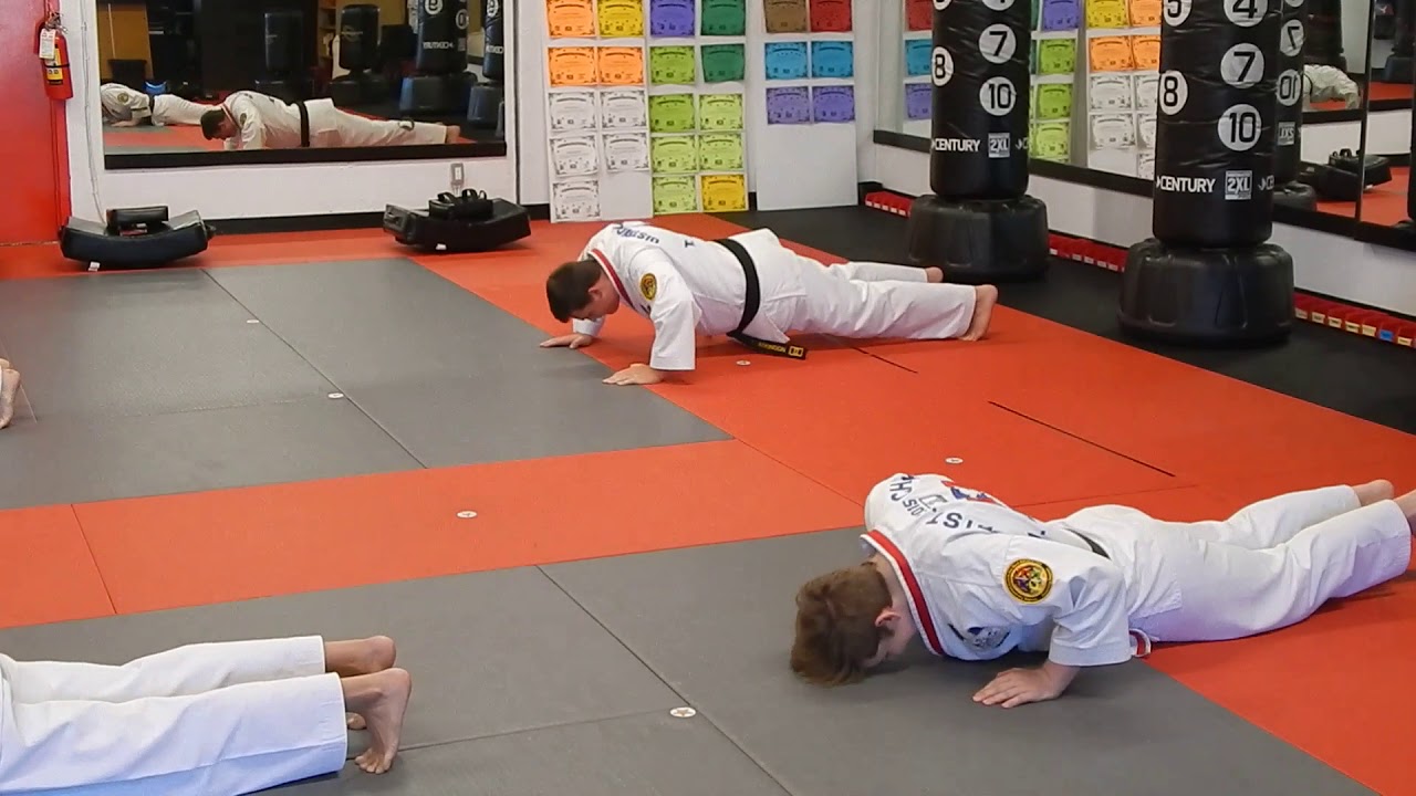 PFT kicks & push ups - YouTube