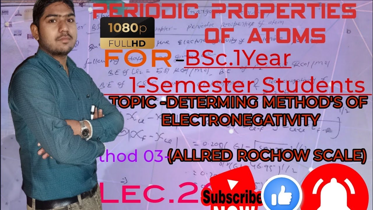 Determining method of electronegativity (Allred Rochow Scale) - YouTube