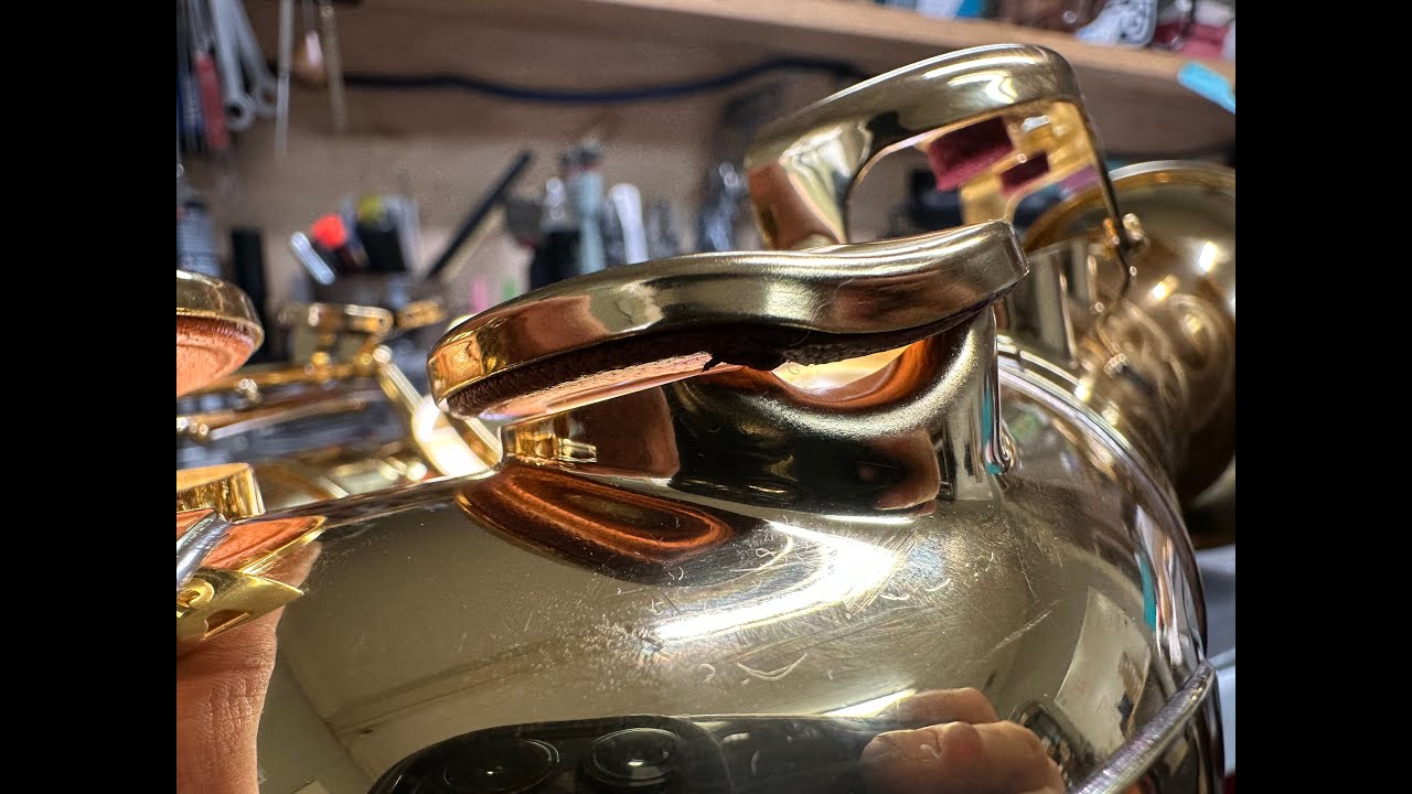Major Saxophone Damage- Tonehole & Key Repair - YouTube