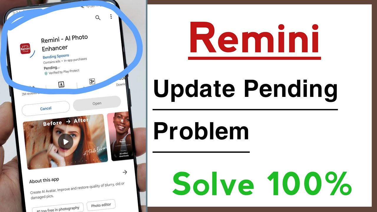 Remini Update Pending Problem, Play Store Update Pending Problem in ...