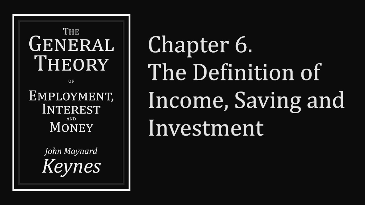 The Definition of Income, Saving and Money by John Maynard Keynes - YouTube