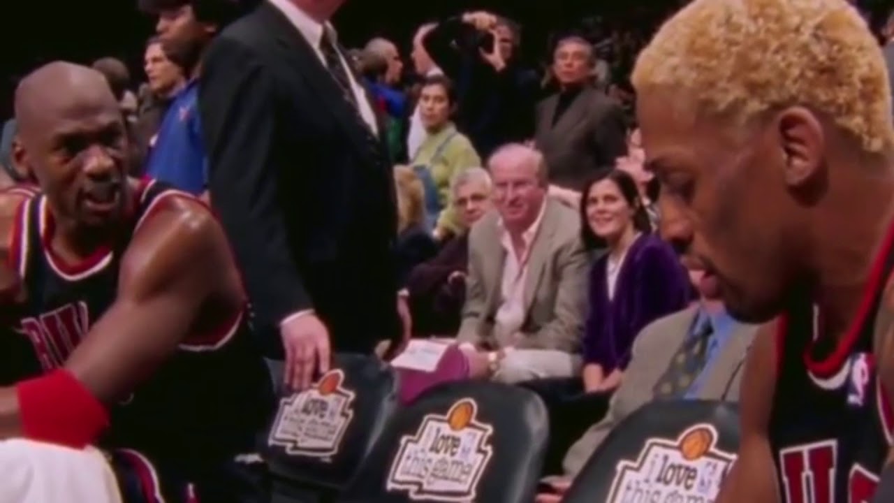 MICHAEL JORDAN AND DENNIS RODMAN PLAN THE NEXT PLAY FOR BULLS AND ...
