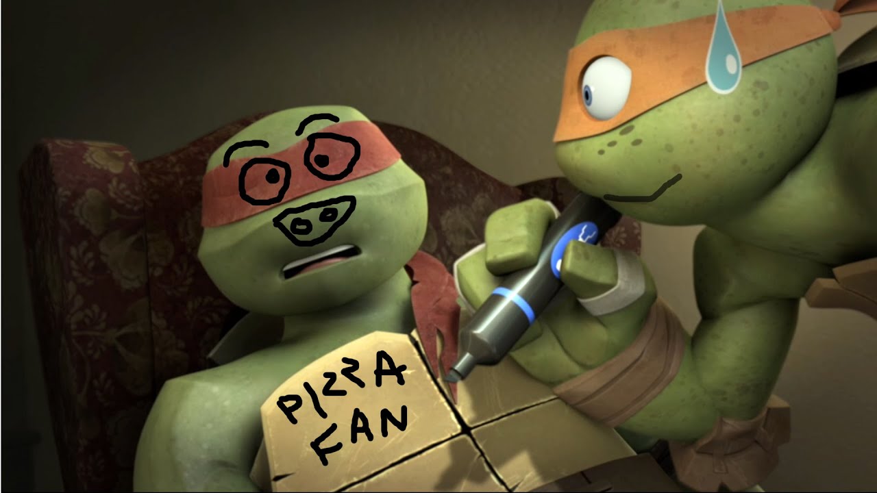 Tmnt Mikey Holding Raph