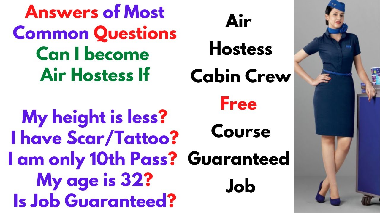 Air Hostess Common Questions: Air Hostess Cabin Crew Free Course by The ...