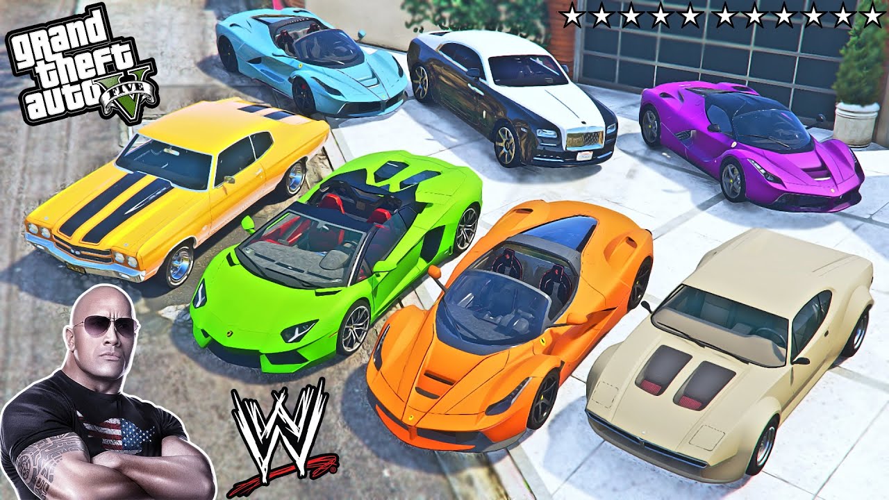 Stealing THE ROCK Supercars with Franklin GTA-5 ! - YouTube