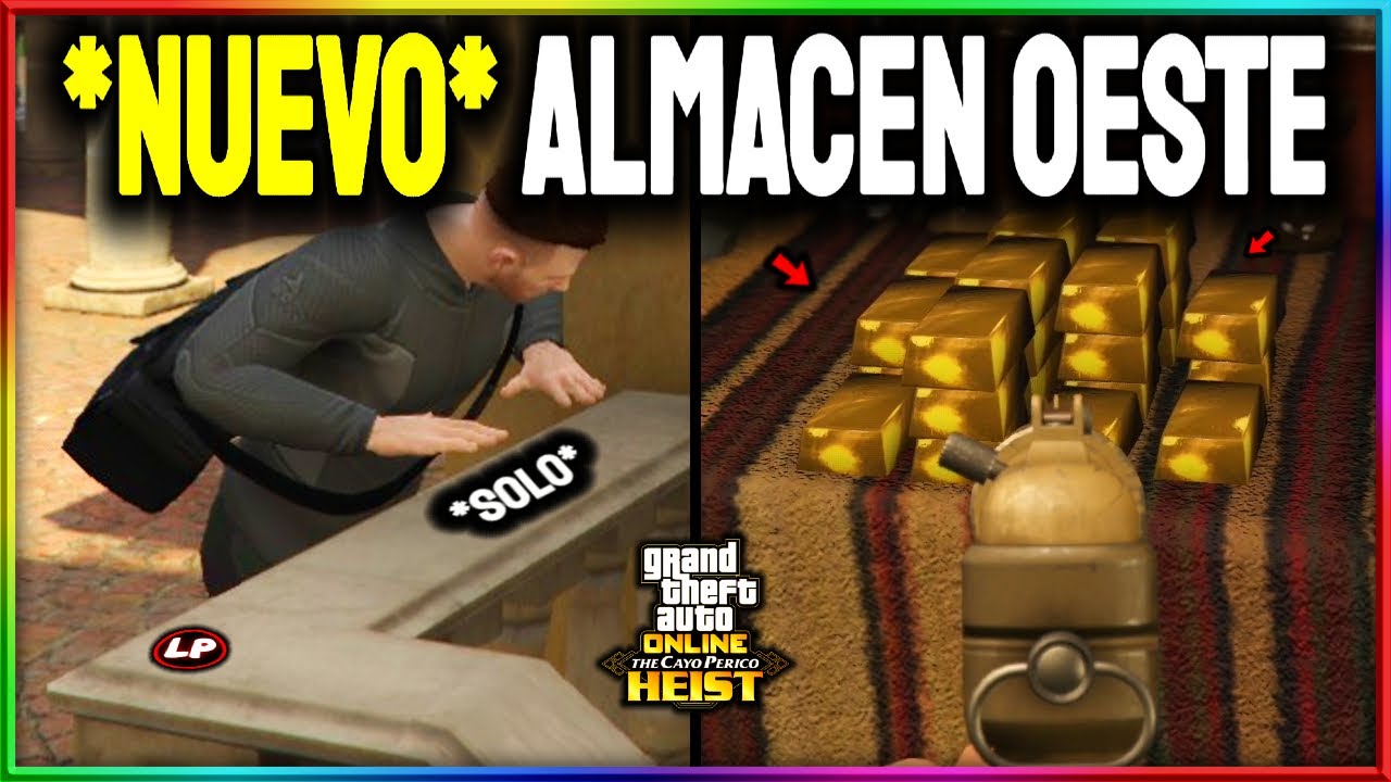 *NUEVO* GLITCH [ALMACÉN OESTE] ¡ROBAR ORO SOLO en CAYO PERICO! | GTA ...
