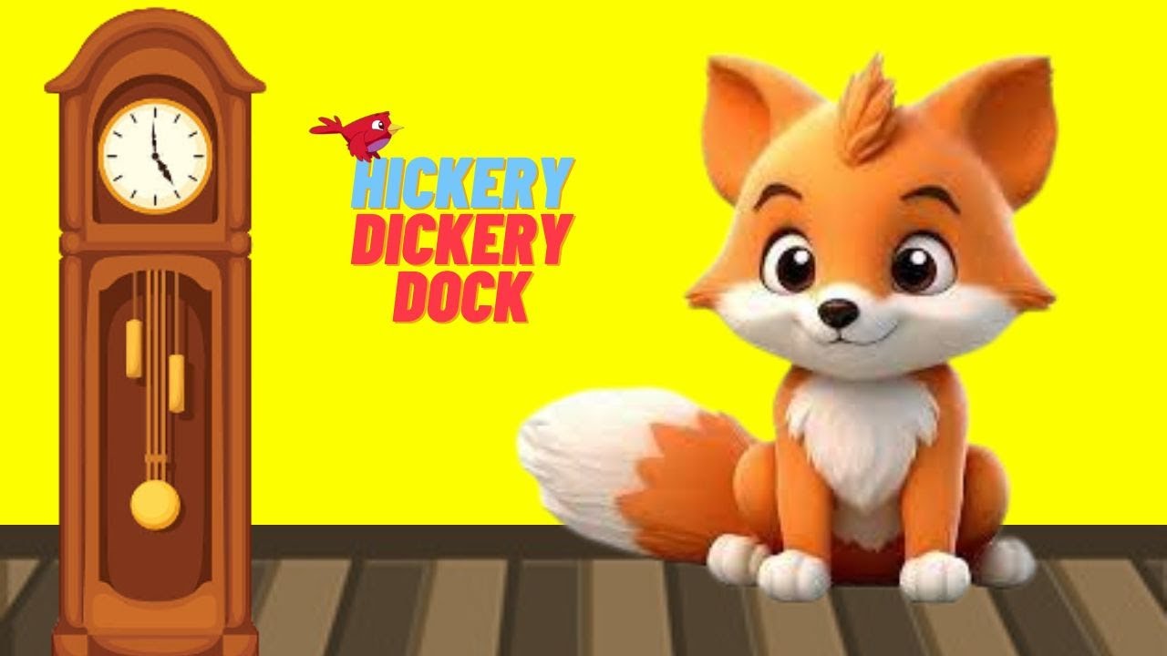 Hickory Dickory Dock Fox 🦊 | Nursery Rhymes And Kids Songs | PintuB ...