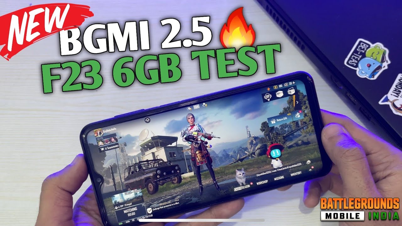 Samsung F23 6GB BGMI 2.5 Update Gaming Test ! 60fps? - YouTube