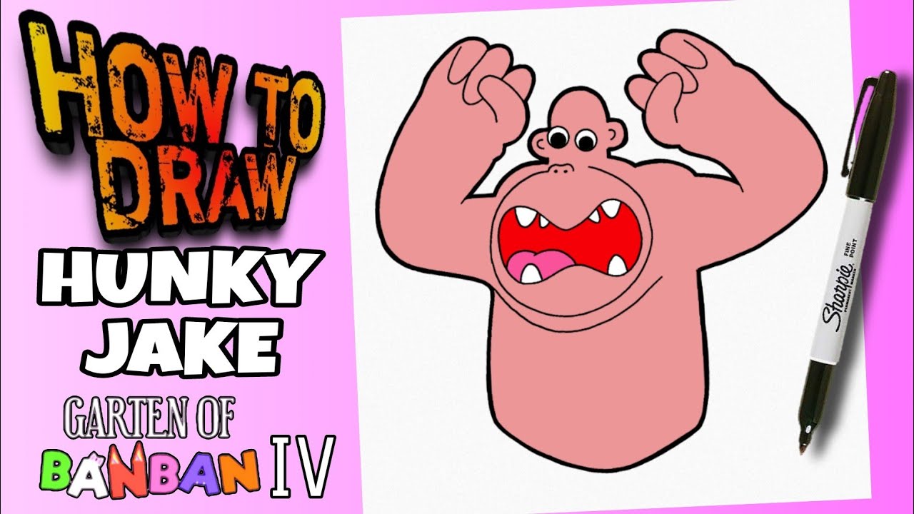 HOW TO DRAW GARTEN OF BANBAN 4 ( HUNKY JAKE ) como dibujar garten of ...