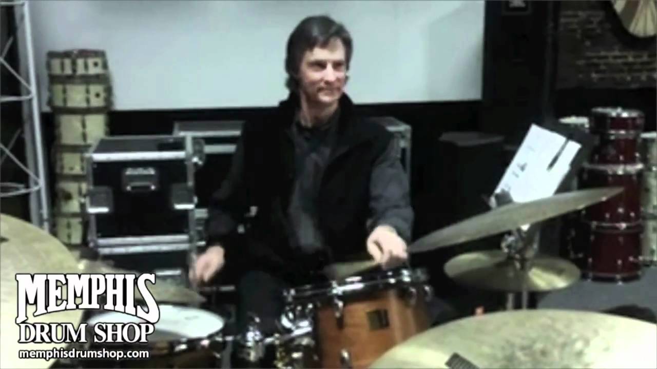 Jim Pettit Plays 6/8 Groove for Chuck Silverman at Memphis Drum Shop ...
