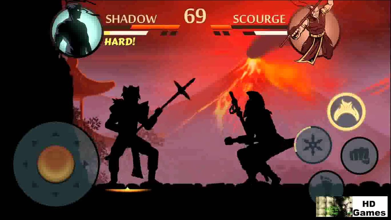 Shadow fight 2 , Shadow vs scourge , Magari yari - YouTube