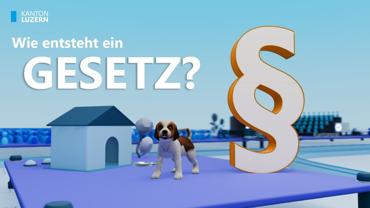 Wie entsteht ein Gesetz im Kanton Luzern? 3D-Video erklärt den Prozess ...