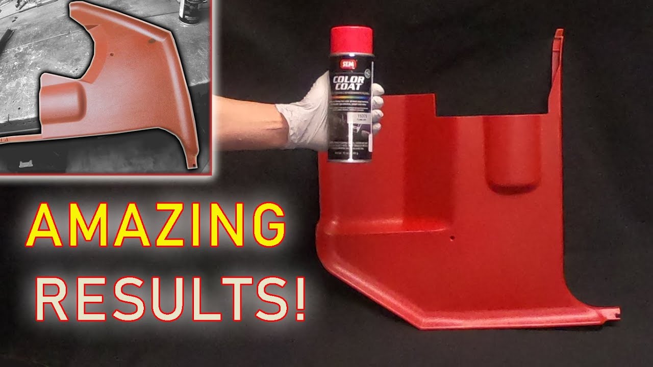 EASY How To Dye Plastic Interior Trim YouTube