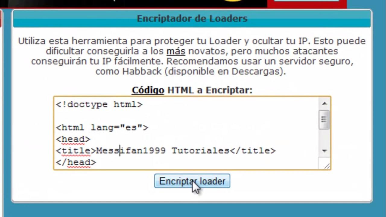 Como encriptar un codigo HTML - YouTube