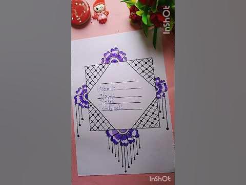 beautiful front page design/assignment front page/front page drawing # ...