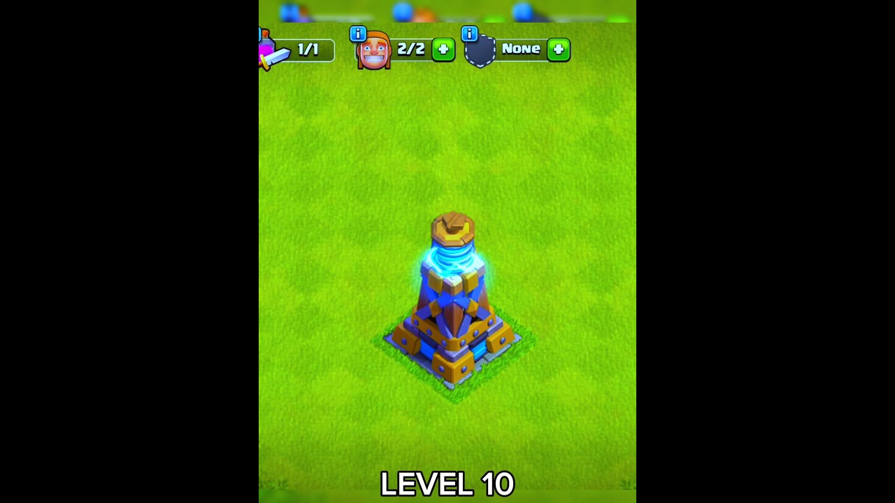 one level to max level mega tesla #coc #gaming #clashofclans #shorts ...