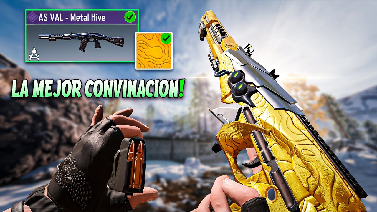 Nueva AS VAL - Metal Hive* Se Ve Simplemtente Brutal en ORO | COD ...
