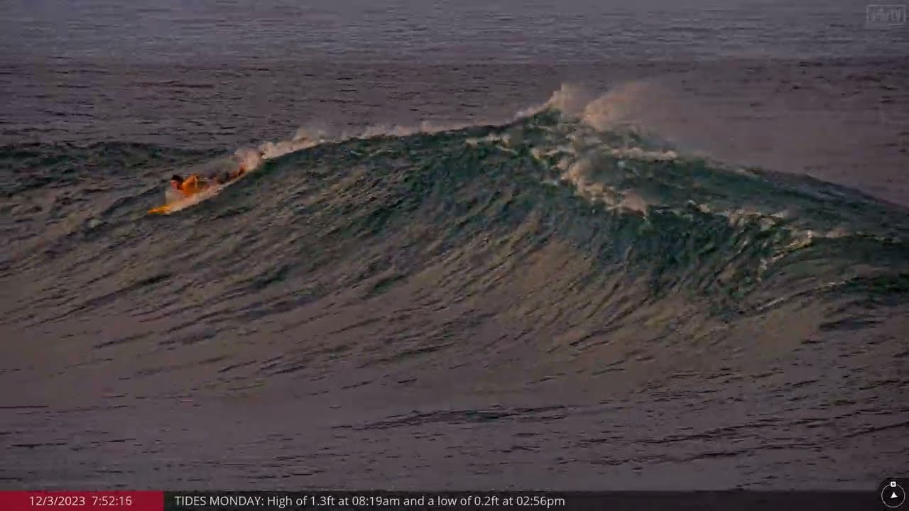 Dec 3, 2023: Big Wave Surfing in Waimea Bay on the North Shore of Oahu ...