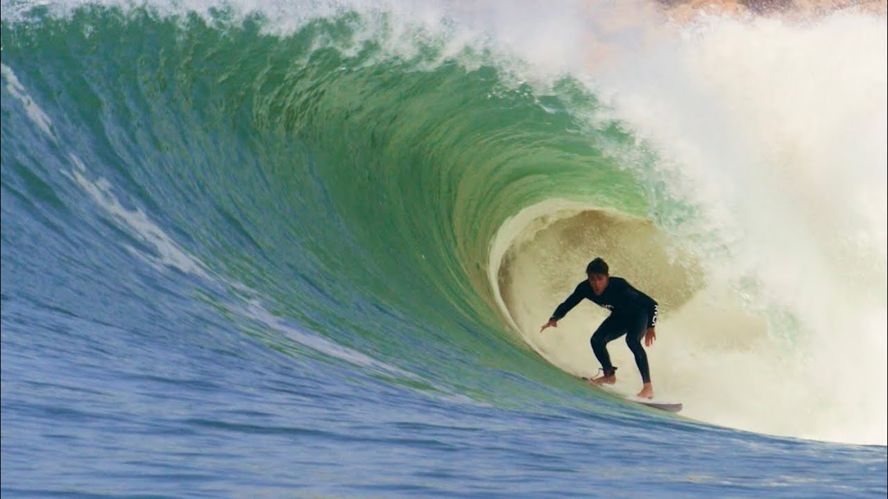 SURFING PERFECT WAVES IN MOROCCO!!!! “NOWHERE” LUKE DAVIS - YouTube