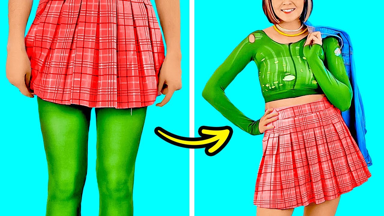 Simple Clothing Hacks To Look Fashionable - YouTube