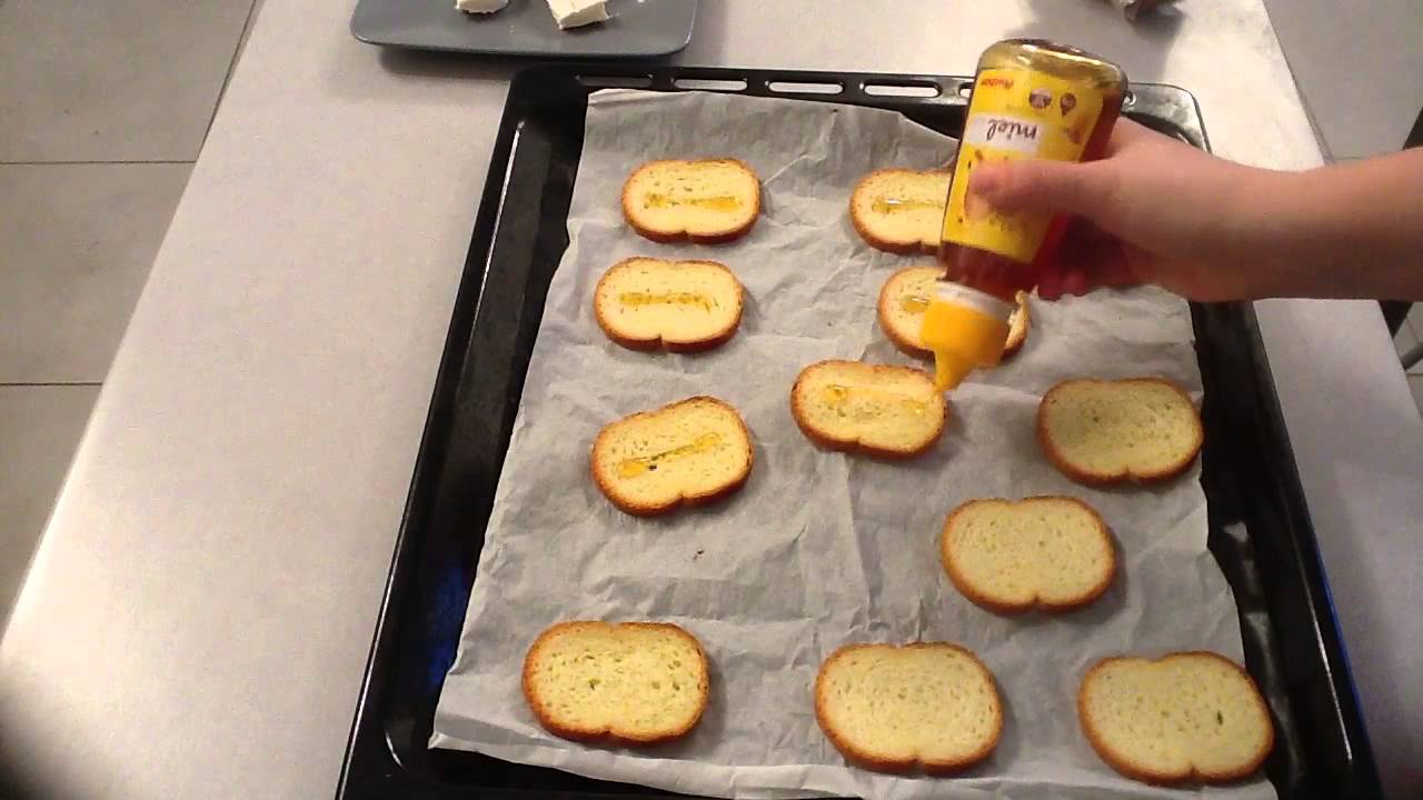 Faire toasts au chèvre - recette toast - YouTube