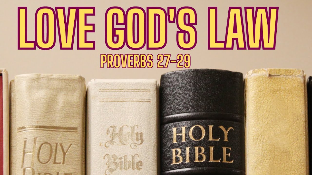 Proverbs 27-29 | Love God's Law - YouTube