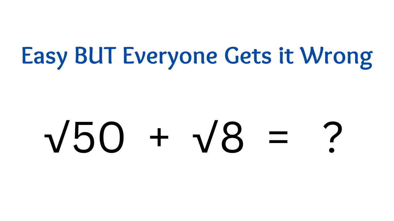 This SAT Question is Easy BUT Everyone Gets it Wrong | Basic Maths ...