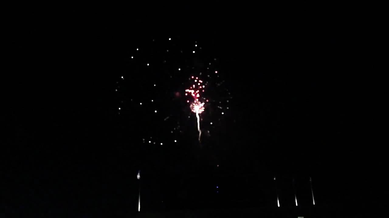 rapids mascot game and fireworks show 2009 - YouTube