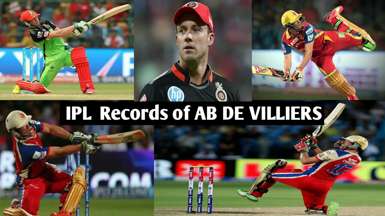 AB DE VILLERS IPL Records | Top 10 IPL Records of Ab De Villers | IPL ...