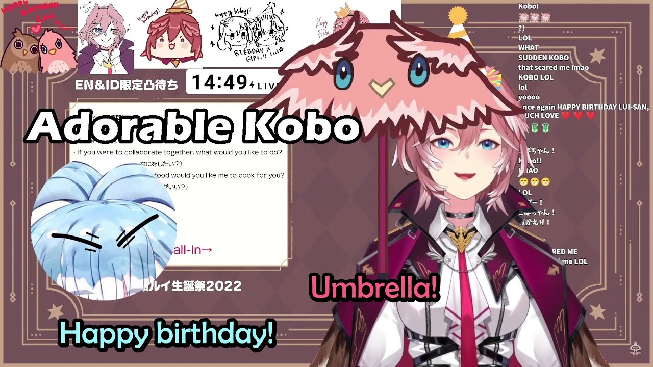 Kobo Returns and Being Adorable At the End of Lui's Stream to Give Her ...
