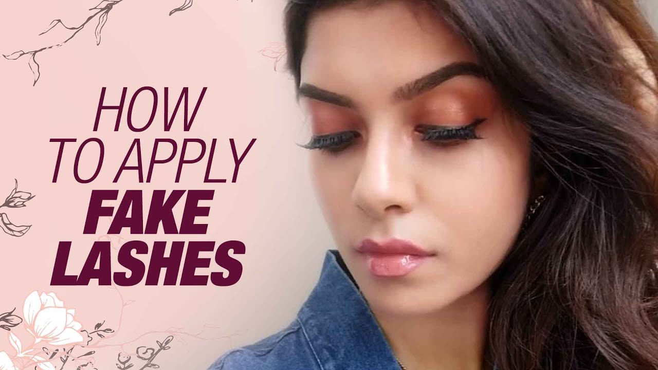 How To Apply False Eyelashes For Beginners | Fake Lashes | Eye Makeup ...