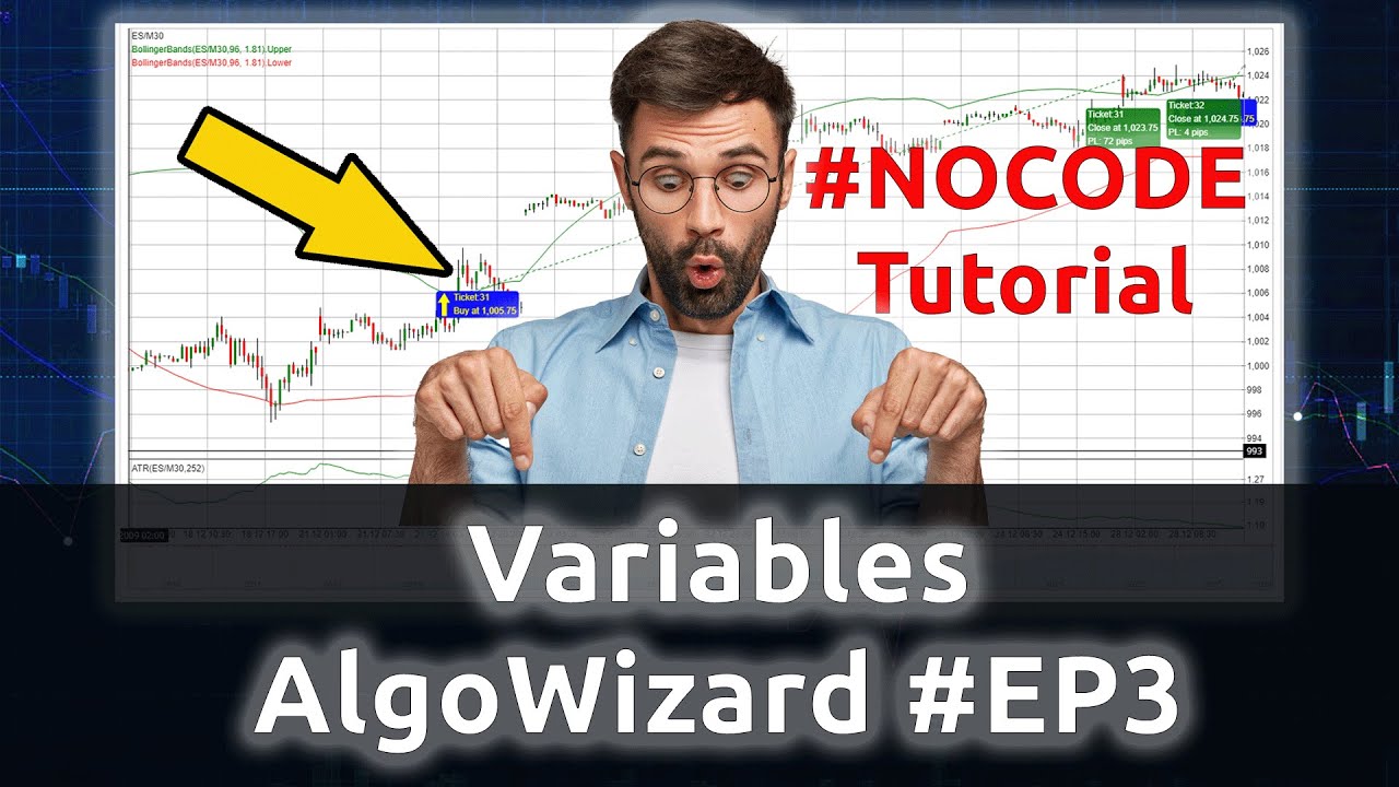 Convert Your Ideas Into Working Trading Robot Without Coding - AlgoWizard Tutorial - Variables # ...