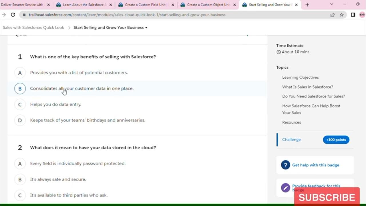 Sales with Salesforce Quick Look | Salesforce Trailhead | - YouTube