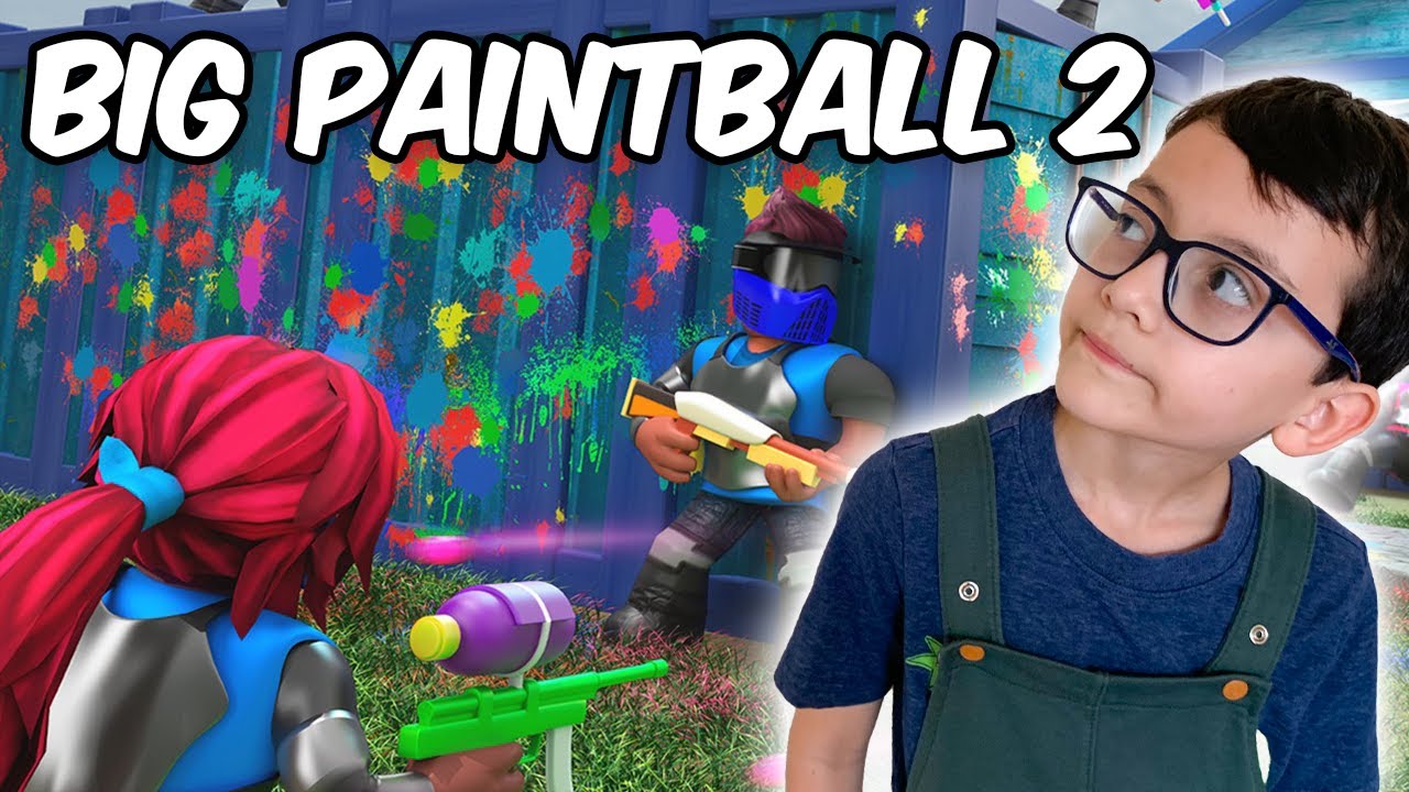 PRIMEIRA VEZ JOGANDO Roblox Big Paintball 2! - YouTube
