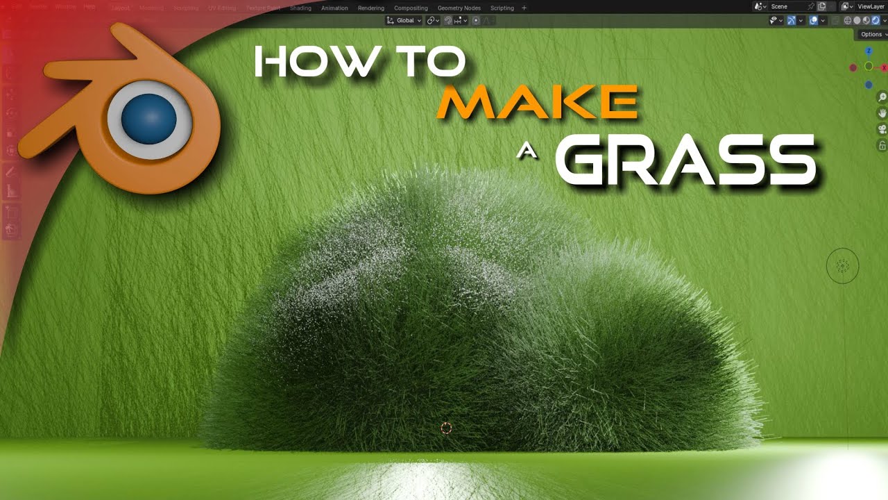 How to make a Grass scene in Blender Easy Blender tutorial Video - YouTube