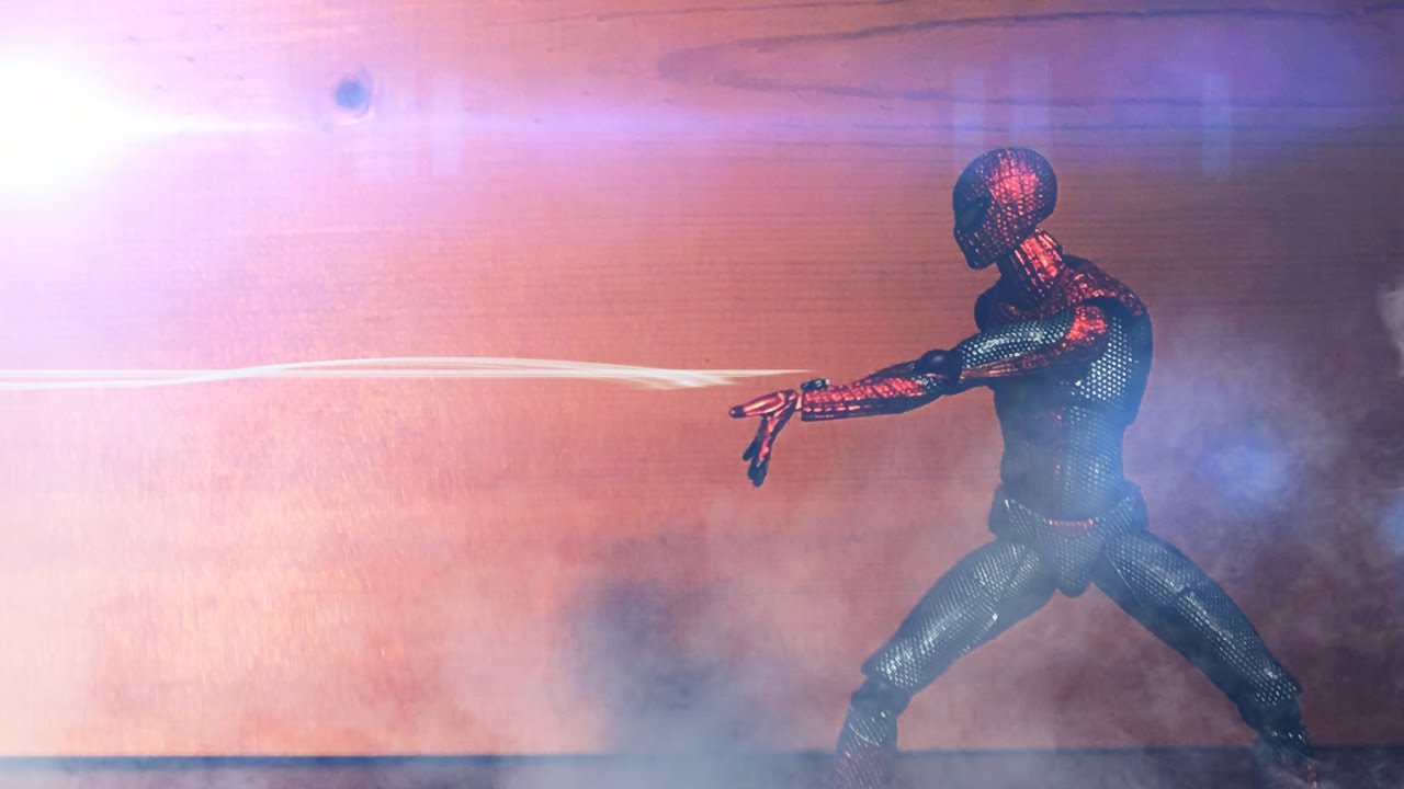 Spider-Man Stop Motion Action Test 1 - YouTube