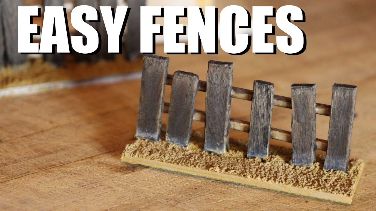 SUPER EASY Fences - Wargaming Terrain Tutorial - YouTube