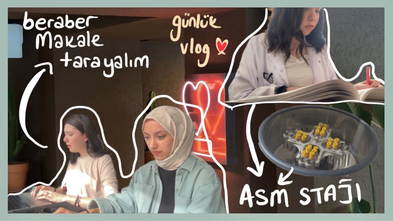 benimle birlikte 2 gün💓 | makale tarıyoruz, asm stajı, günlük vlog🎧📑🤓 - YouTube