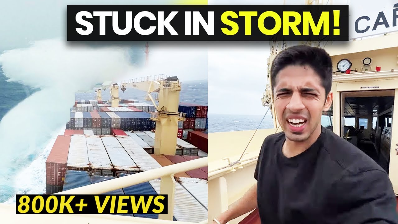 Ship hit by a DEADLY Storm In The INDIAN OCEAN - Live on camera! - YouTube